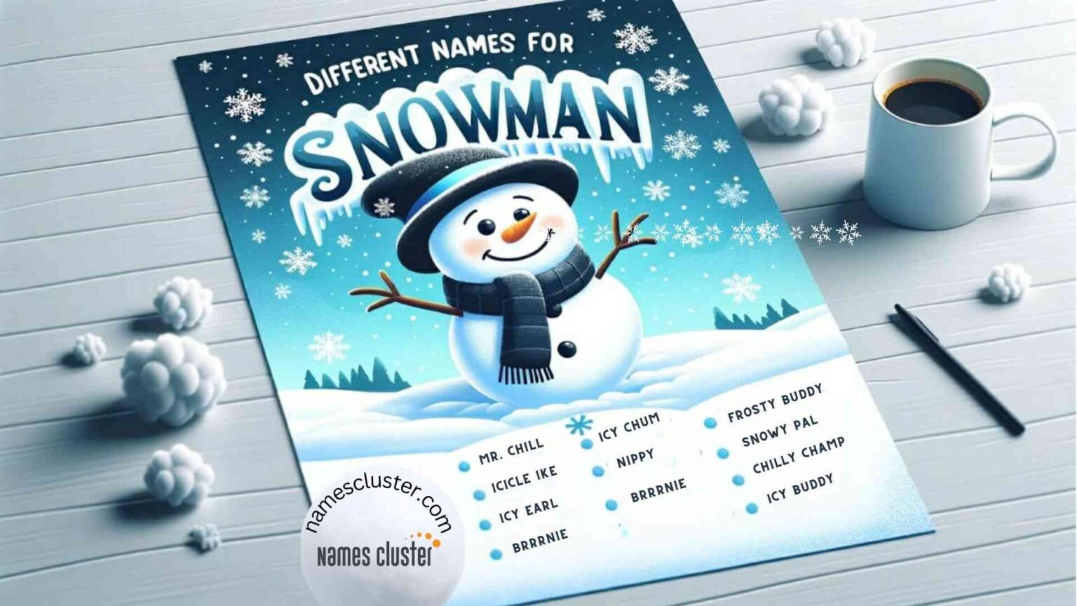 500+ Funny Cute Famous and Unique Snowman Names