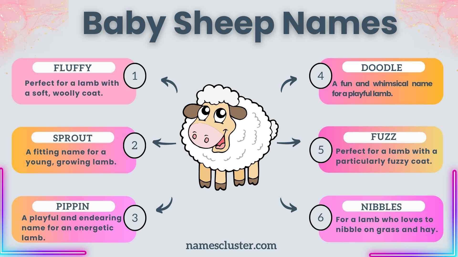 200+ Best Male Female Funny and Clever Sheep Names