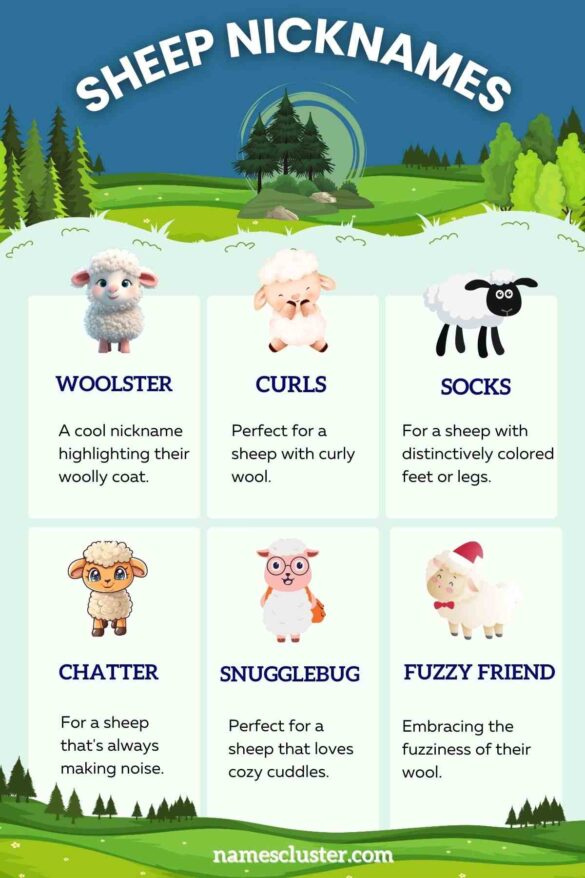 200+ Best Male Female Funny and Clever Sheep Names