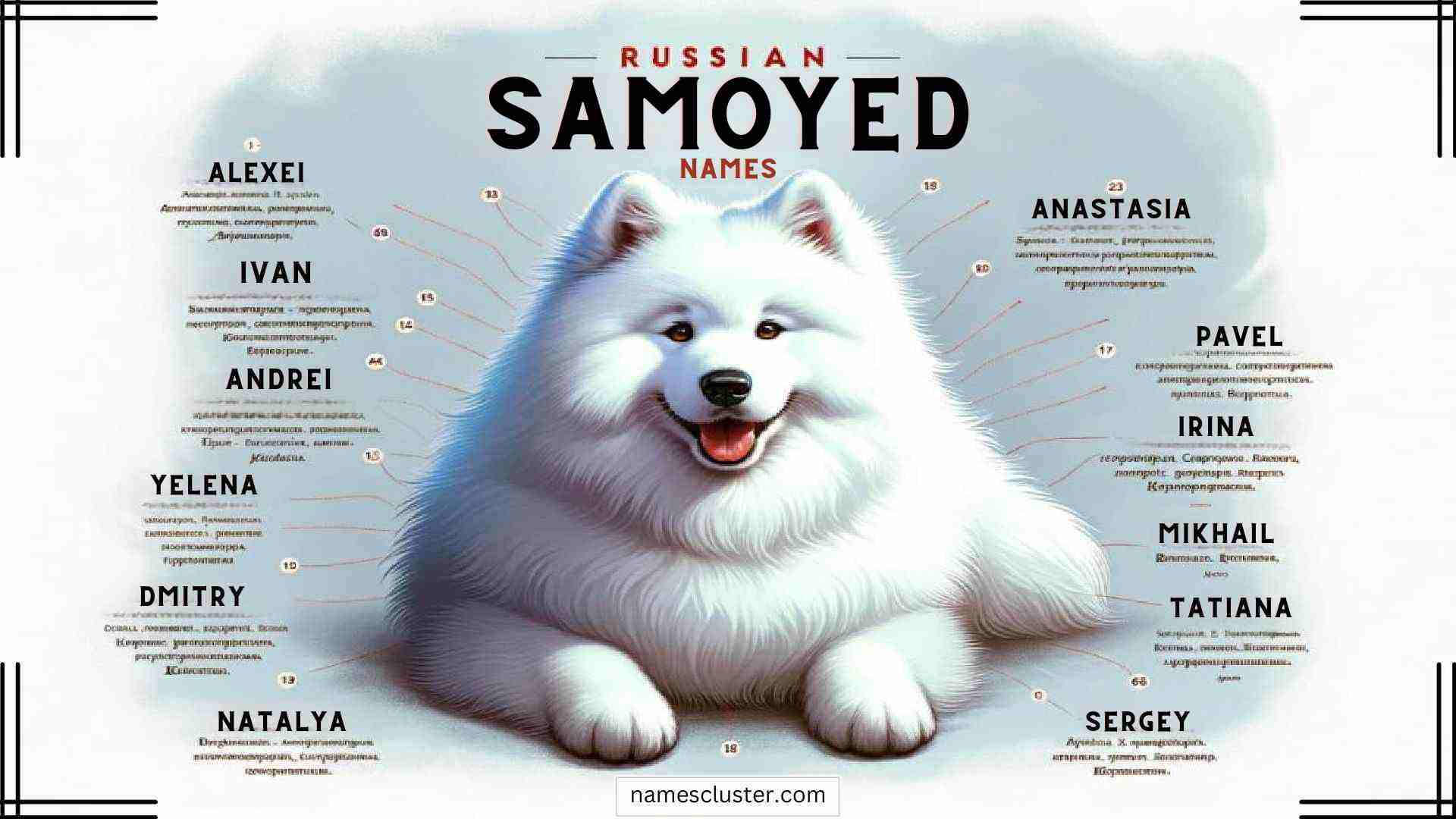 180+ Popular Male Female and Unique Samoyed names