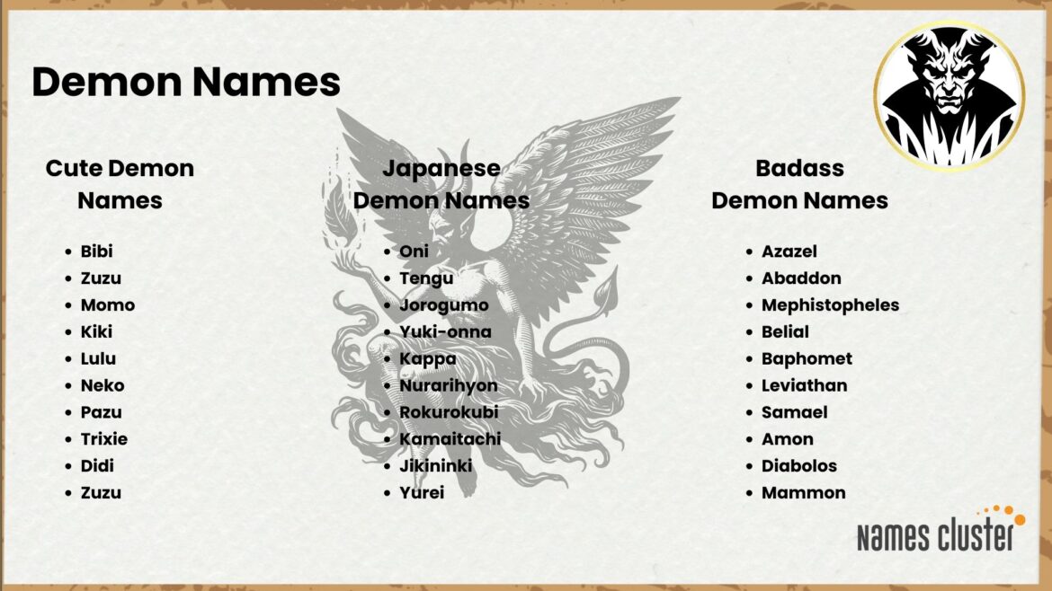 90 Legendary Demon Names That Include Male Female And Famous Names 90 Legendary Demon Names That Include Male Female And Famous Names